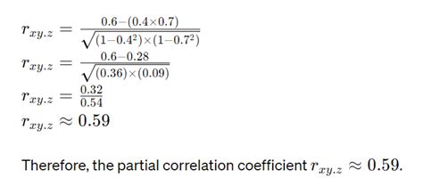 Partial Correlation Calculator Calculator Doc