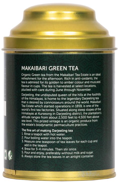 200g Organic Darjeeling Green Tea From Makaibari Tea Garden Biswa Bangla