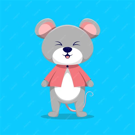 Premium Vector Cute Mouse Cartoon Vector