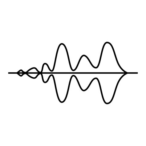 Radio Wave Vector Icon Monochrome Simple Sound Wave Illustration Sign Signal Symbol Or Logo