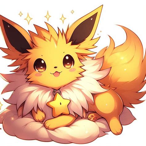 Pokemon Pretty Cute Kawaii Anime Jolteon Evolucion Paleta De