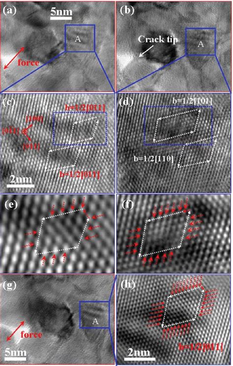 Color In Situ Tem Observations Of Dislocation Activities In A 10 Nm Download Scientific