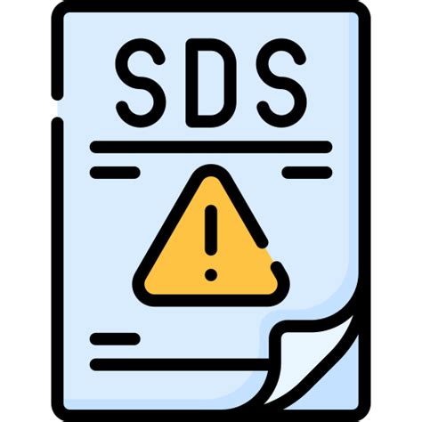 Safety Data Sheet Special Lineal Color Icon