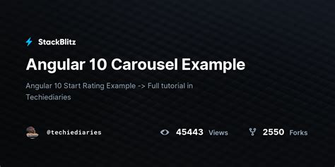 Angular 10 Carousel Example Stackblitz