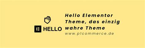 Hello Elementor Theme Das Einzig Wahre Theme Für Elementor