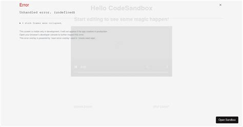 flv player forked codesandbox