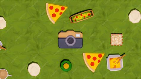 지속 가능한 개발 목표를 위한 3d 렌더링 및 낮은 폴리 그래픽 리소스 생물 다양성 성장하는 경제 및 생태 프리미엄 사진