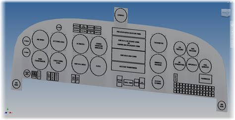 a sample of the original panel there were no cutouts for instruments