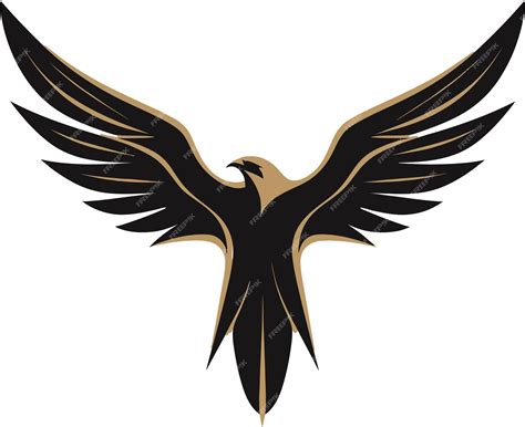 Premium Vector Black Hawk Predator Logo A Vector Logo For The