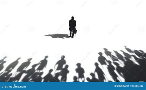 Minimalistic Crowd Photography With Shadows By Shinji Aramaki Stock