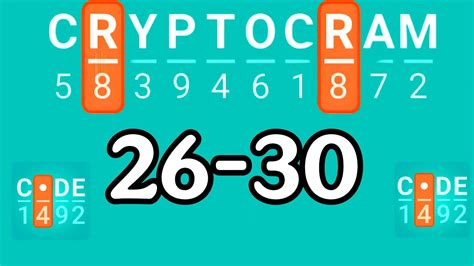 Cryptogram Level 26 27 28 29 30 Youtube