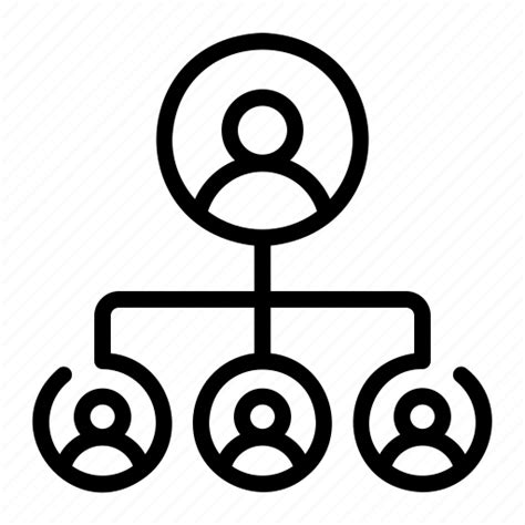 Hierarchical Structure Organized Hierarchy Order Organization Diagram Icon Download On