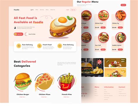 Food Delivery Website Design On Behance