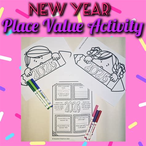Mash 3rd 4th Class New Year Place Value Activity
