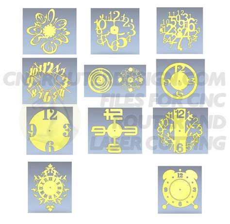 Clock Vector Pack 11 Redesigned Models For Cutting On Cnc Router Or Laser 069 Cnc Router Clock Vector Pack 11 Redesigned Models For Cutting On Cnc Router Or Laser 069 Cnc Router