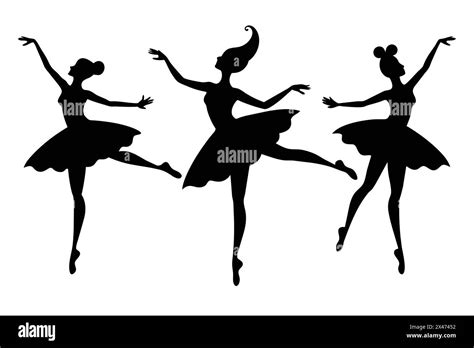 Ballerina Collection Silhouette Vector Illustration Stock Vector Image And Art Alamy