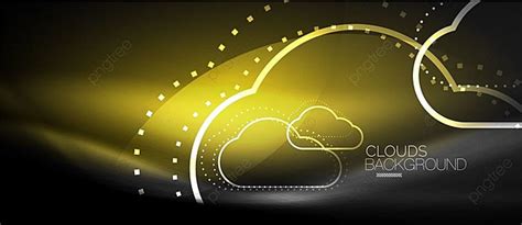 Vector Cloud Computing Network Symbol Background Calculations Processing Digital Background