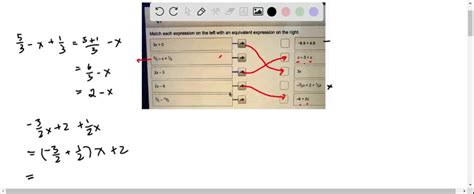 solved match each expression on the left with an equivalent