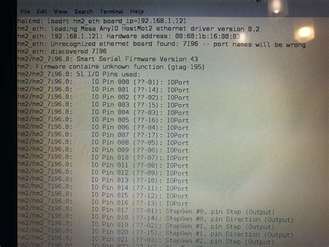 Mesa 7i96 Ethernet Board LinuxCNC
