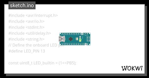 Timer Interrupt Blink Wokwi Esp32 Stm32 Arduino Simulator