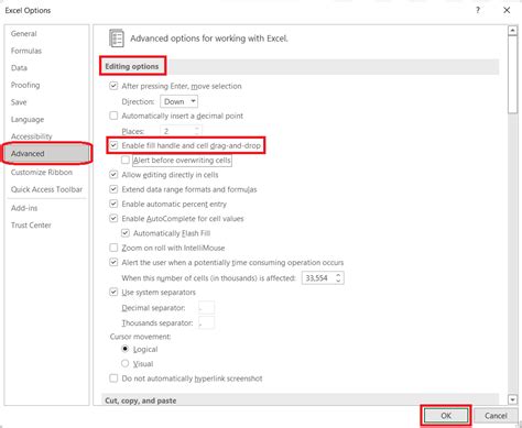 How To Enable Fill Handleformula Drag And Drop Handle In Ms Excel Pickupbrain Be Smart