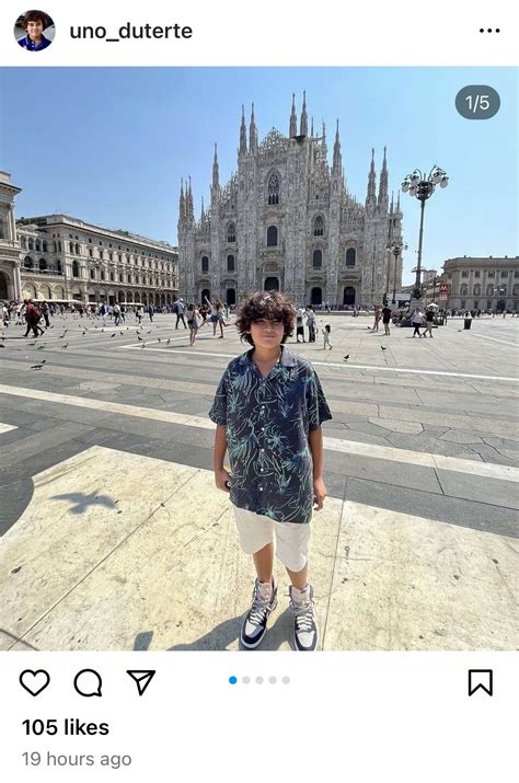 Turista Mode Uno Duterte Visits Duomo Cathedral
