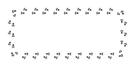 토끼 발자국 토끼 발 단계 토끼 발 실루엣이 있는 직사각형 프레임 부활절 인사말 카드 또는 포토 프레임을위한 디자인 벡터 그래픽 그림 부활제에 대한 스톡 벡터 아트 및 기타