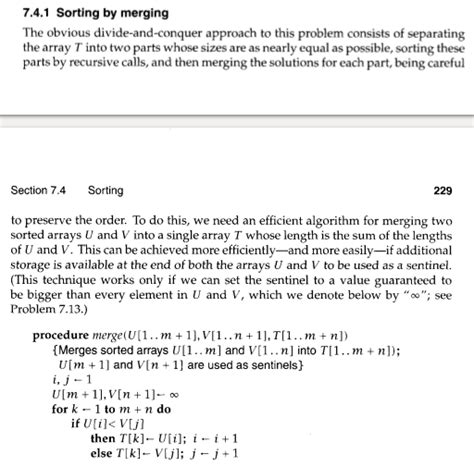 Solved Problem 713 The Use Of Sentinels In Algorithm Merge