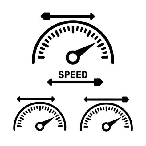 A Speedometer With Arrows Pointing To The Right And The Word Speed Premium Ai Generated Vector