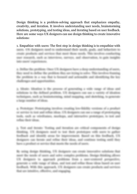 Solution Introduction To User Experience Design Principles And Best