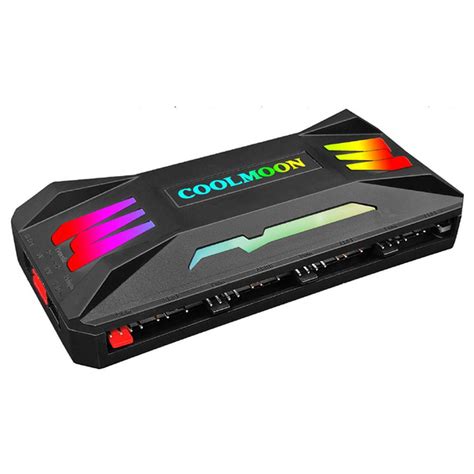 Контроллер Coolmoon Rgb 4pin Pwm 5v 3pin Argb Fan Remote Control Белый купить кулер по
