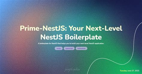 i built a boilerplate for nestjs so you don t have to