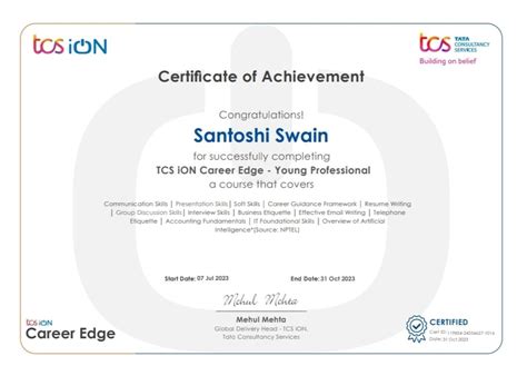 santoshi swain on linkedin i m happy to share that i ve obtained a new certification
