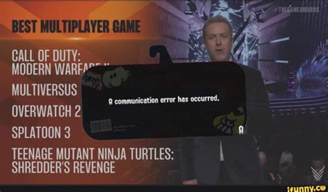 Es Modern Call Of Duty Multiversus Communication Error Has Occurred Overwatch 2 Splatoon 3