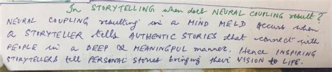 neural coupling in storytelling