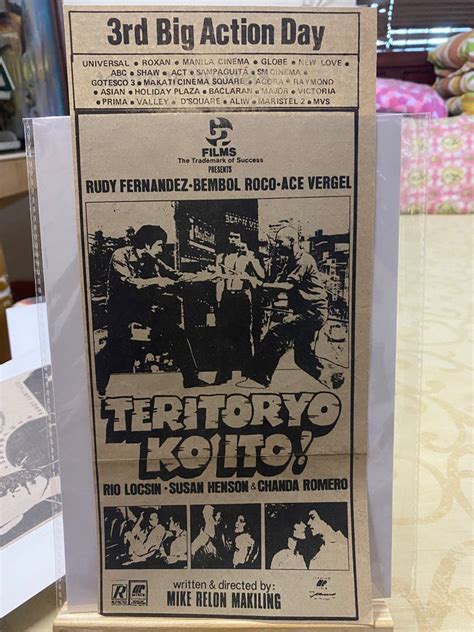 Rudy Fernandez Bembol Roco Ace Vergel Teritoryo Ko Ito Mike Relon Makiling Tagalog Filipino