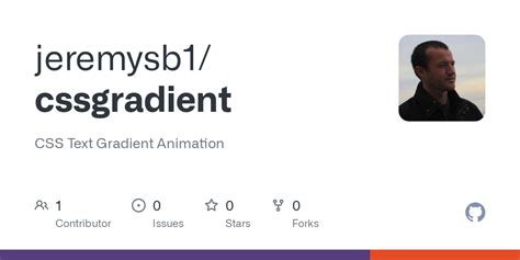 Github Jeremysb1cssgradient Css Text Gradient Animation