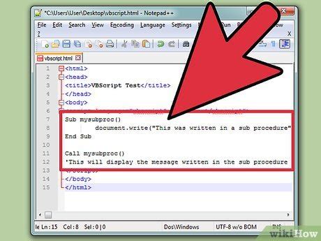 How To Program With Vbscript Steps With Pictures Wikihow