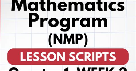 Grade 4 Nmp Lesson Scripts Q1 Week 2 Deped Click