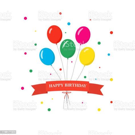 그래픽 디자인 로고 웹 사이트 소셜 미디어 모바일 앱 Ui 일러스트 풍선을위한 인사말 카드와 포스터생일 벡터 디자인 공휴일에 대한 스톡 벡터 아트 및 기타 이미지 Istock