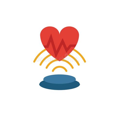 Heartbeat Sensor Icon Simple Element From Sensors Icons Collection Stock Illustration
