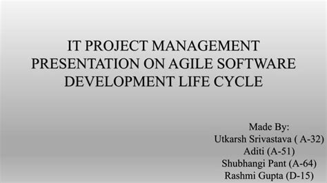 Agile Software Development Life Cycle Ppt