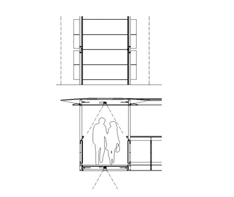 Club Entry Gate Detail Elevation 2d View Layout Autocad File Cadbull