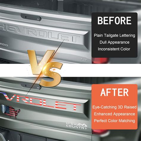 Letras En Relieve 3d Para Puerta Trasera Para Chevy Compatible Con