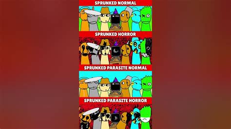 Incredibox Sprunked Normal Vs Sprunked Horror Vs Parasite Normal Vs