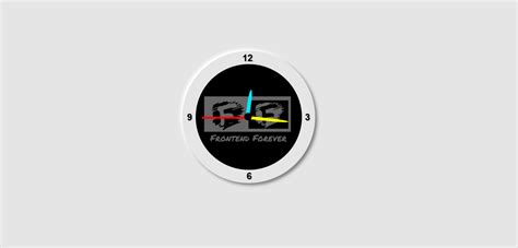 Analog Clock Animation Frontend Forever