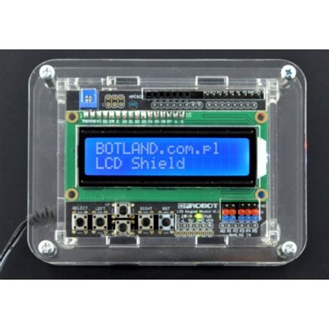 Obudowa Do Arduino Uno Z Lcd Keypad Shield V11 Przezroczysta Sklep