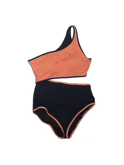 Victorias Secret Orange One Piece Swimsuit Size L 35 Off Thredup