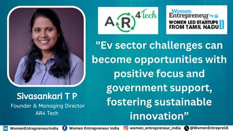 Sivasankari T P On Linkedin Sivasankari T P Innovating Tomorrows Drive By Redefining Mobility