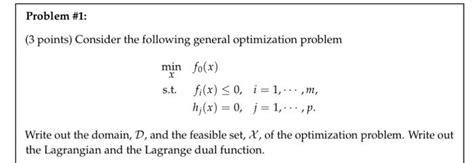 Solved 3 Points Consider The Following General
